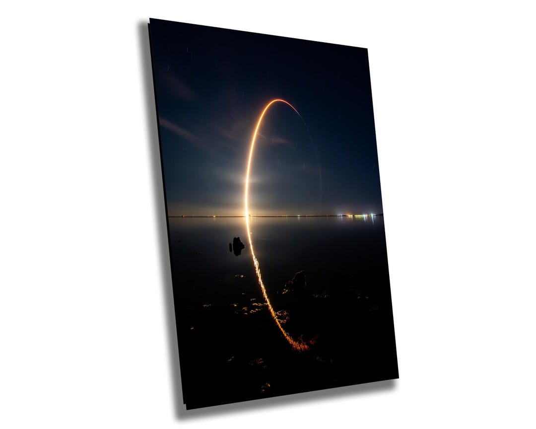 Spacex Rocket Streak Photo - Spainsat NG-1 - Print / Canvas / Acrylic ...