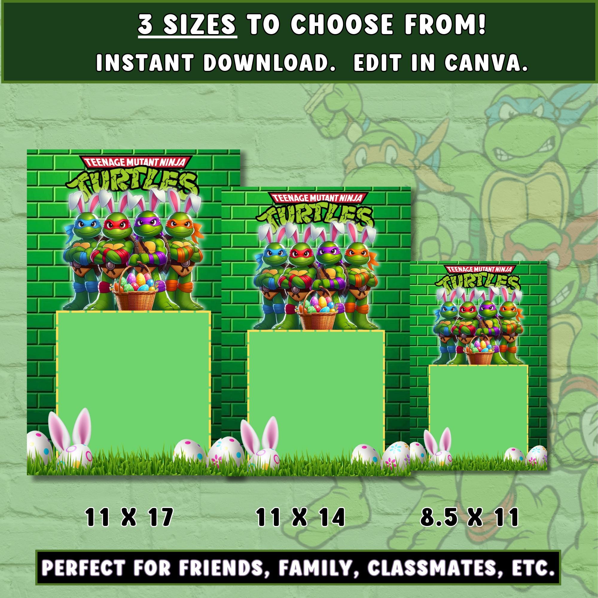 Jumbo Editable Easter Card Bundle, Easter Card Bundle Template ...