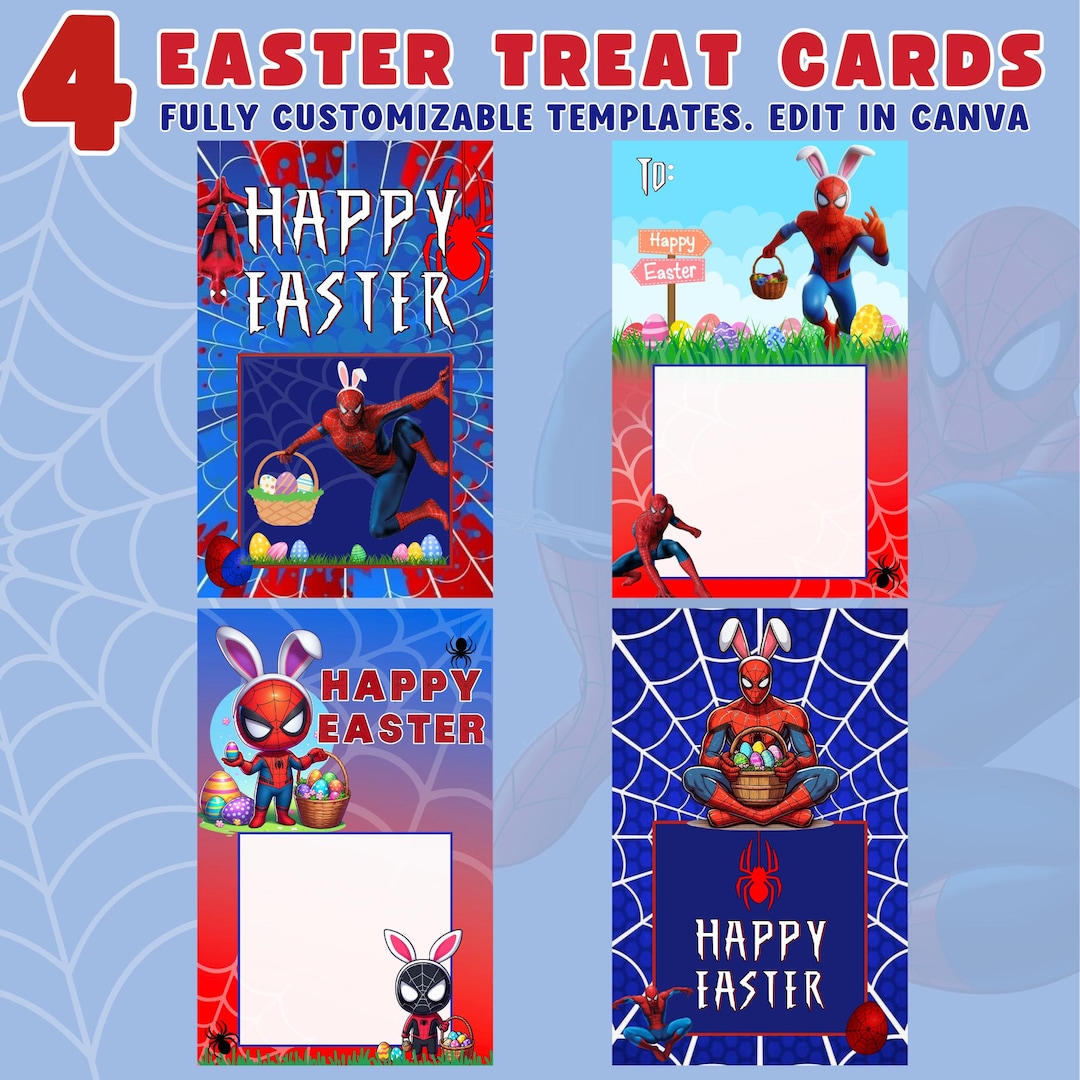 Jumbo Editable Easter Card Bundle, Easter Card Bundle Template ...