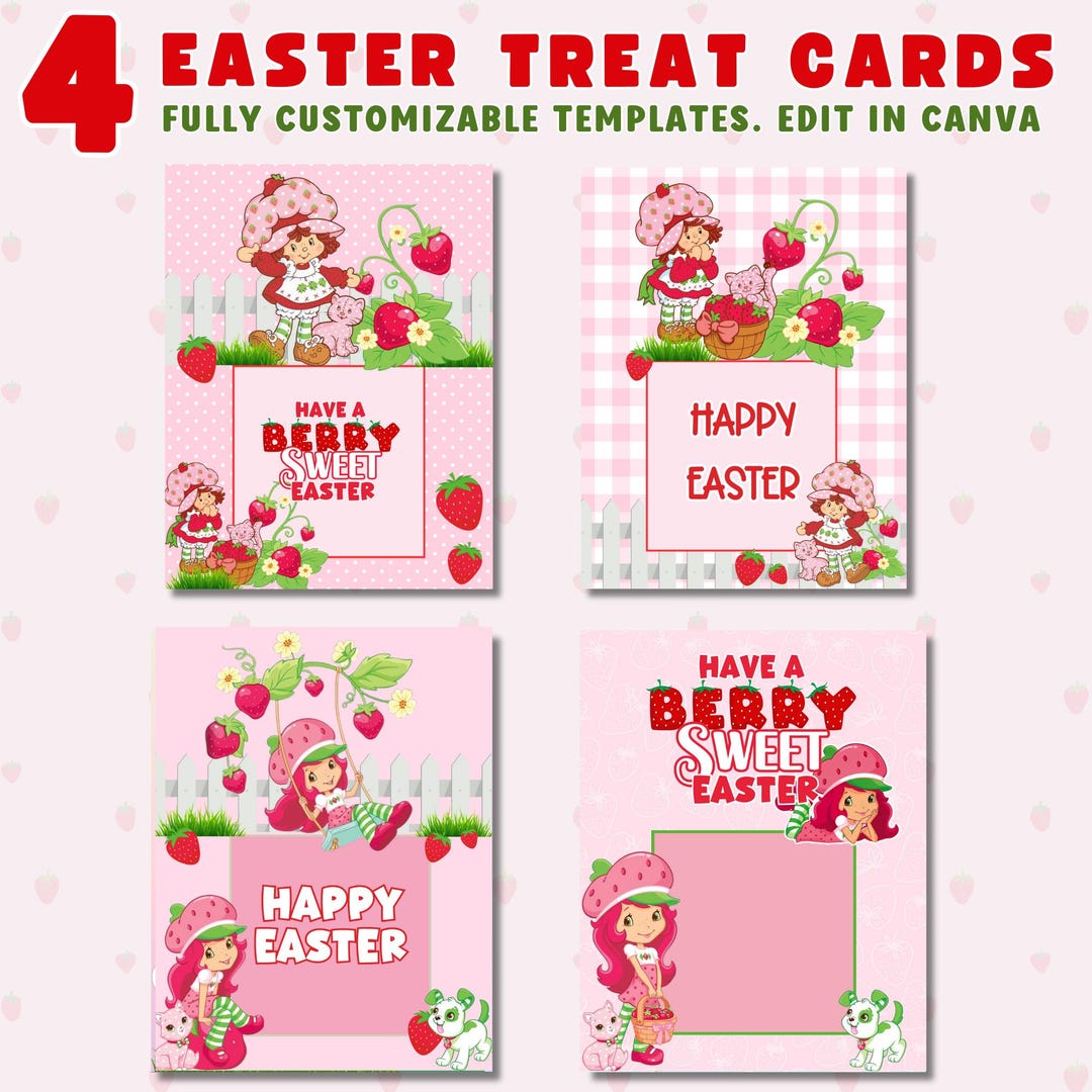 Jumbo Editable Easter Card Bundle, Easter Card Bundle Template ...