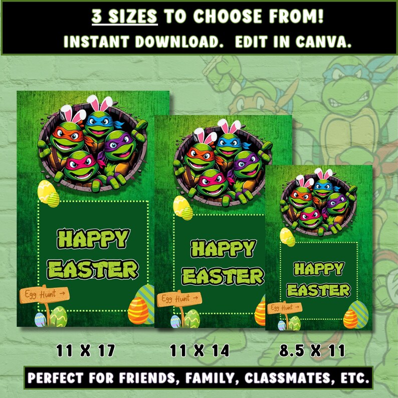 Jumbo Editable Easter Card Bundle, Easter Card Bundle Template ...