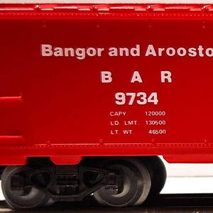Lionel O/O27 Gauge Bangor and Aroostook Boxcar - Etsy