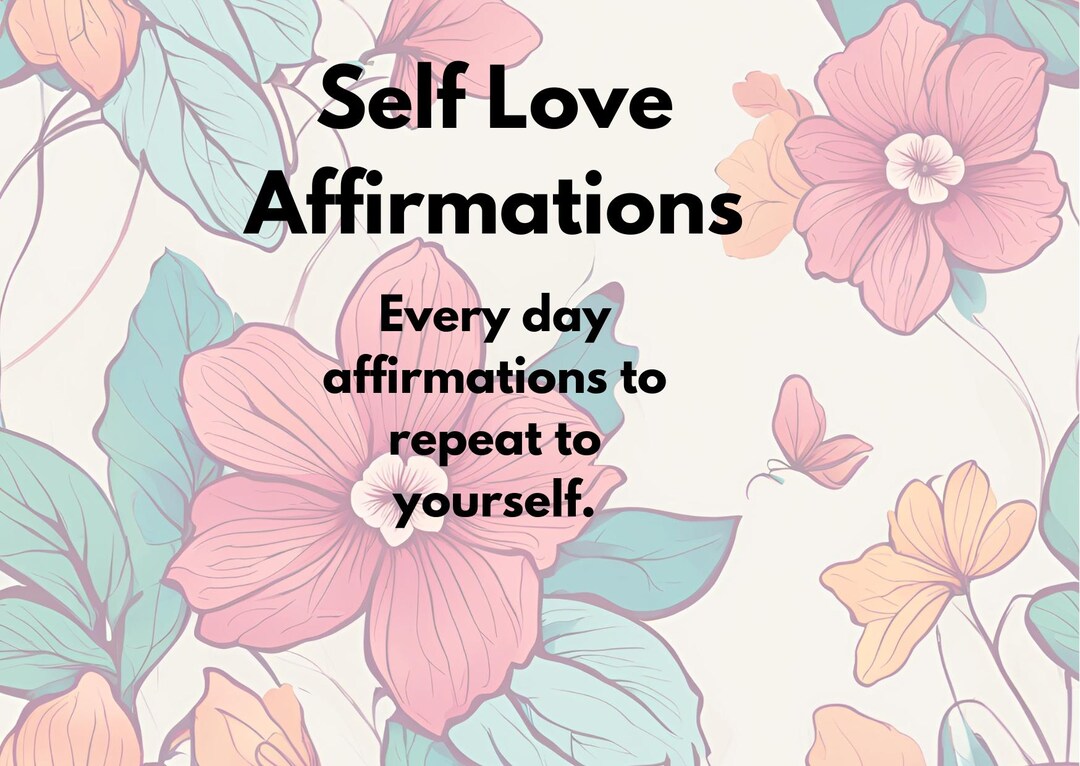 Self Love Affirmation Cards - Print at Home - Etsy