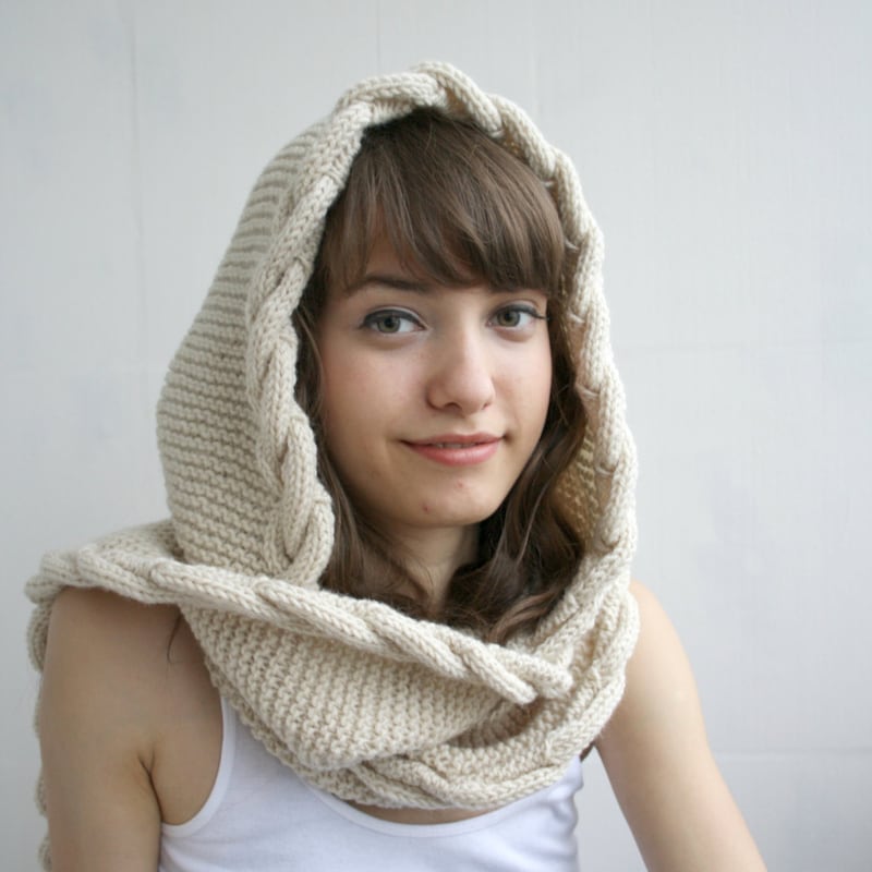 Beige Scarf - Etsy