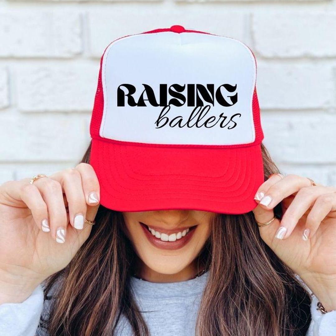 Raising Ballers Trucker Hat for Sports Mom Hat Funny Baseball Mom ...