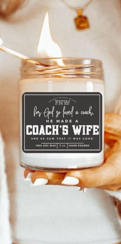 Coach's Wife Candle for End of Season Gift 9oz Sports Candle for ...