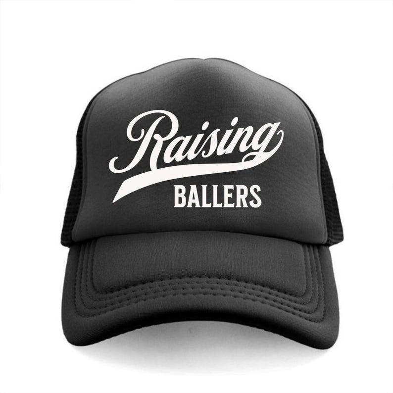 Raising Ballers Trucker Hat for Sports Mom Hat Funny Baseball Mom ...
