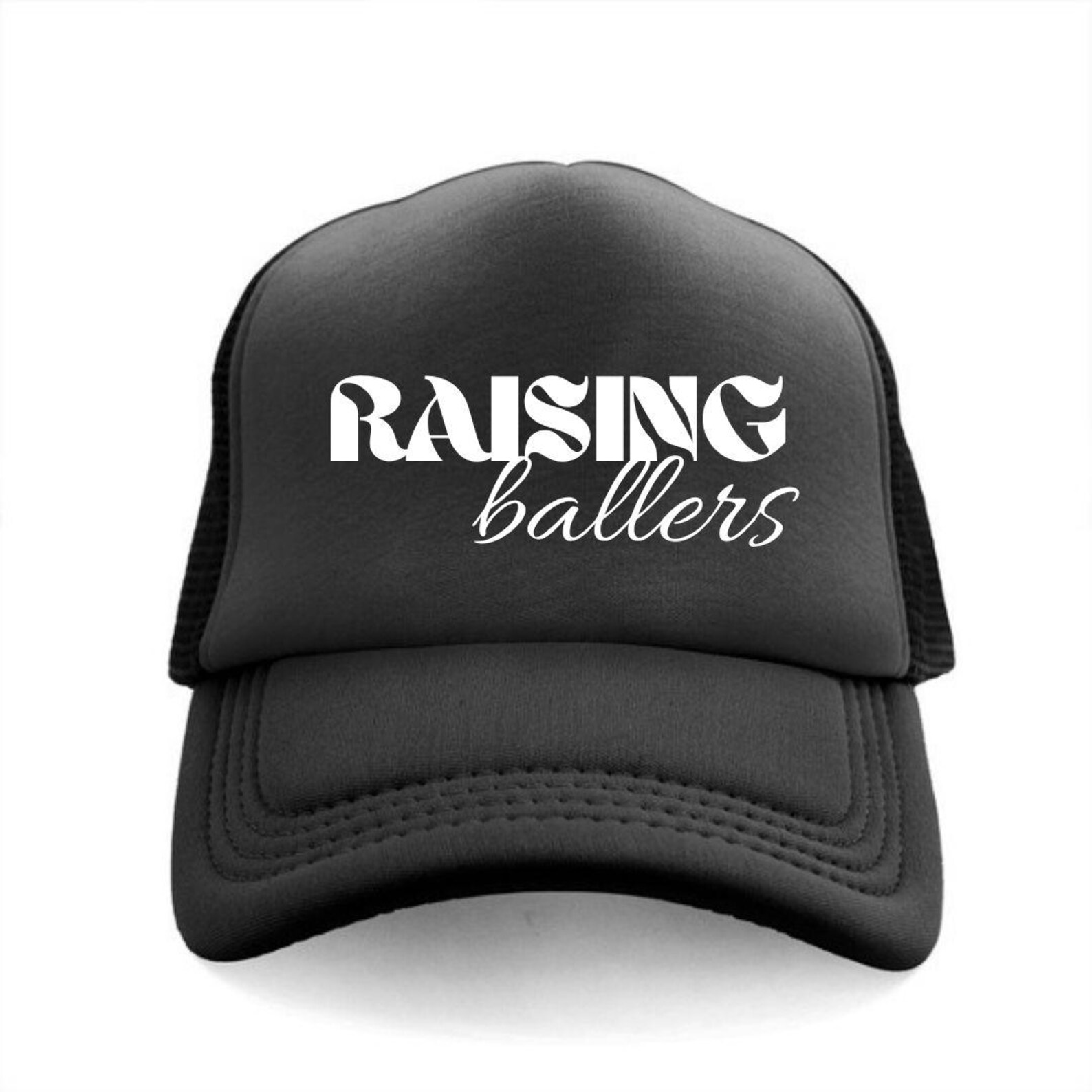 Raising Ballers Trucker Hat for Sports Mom Hat Funny Baseball Mom ...