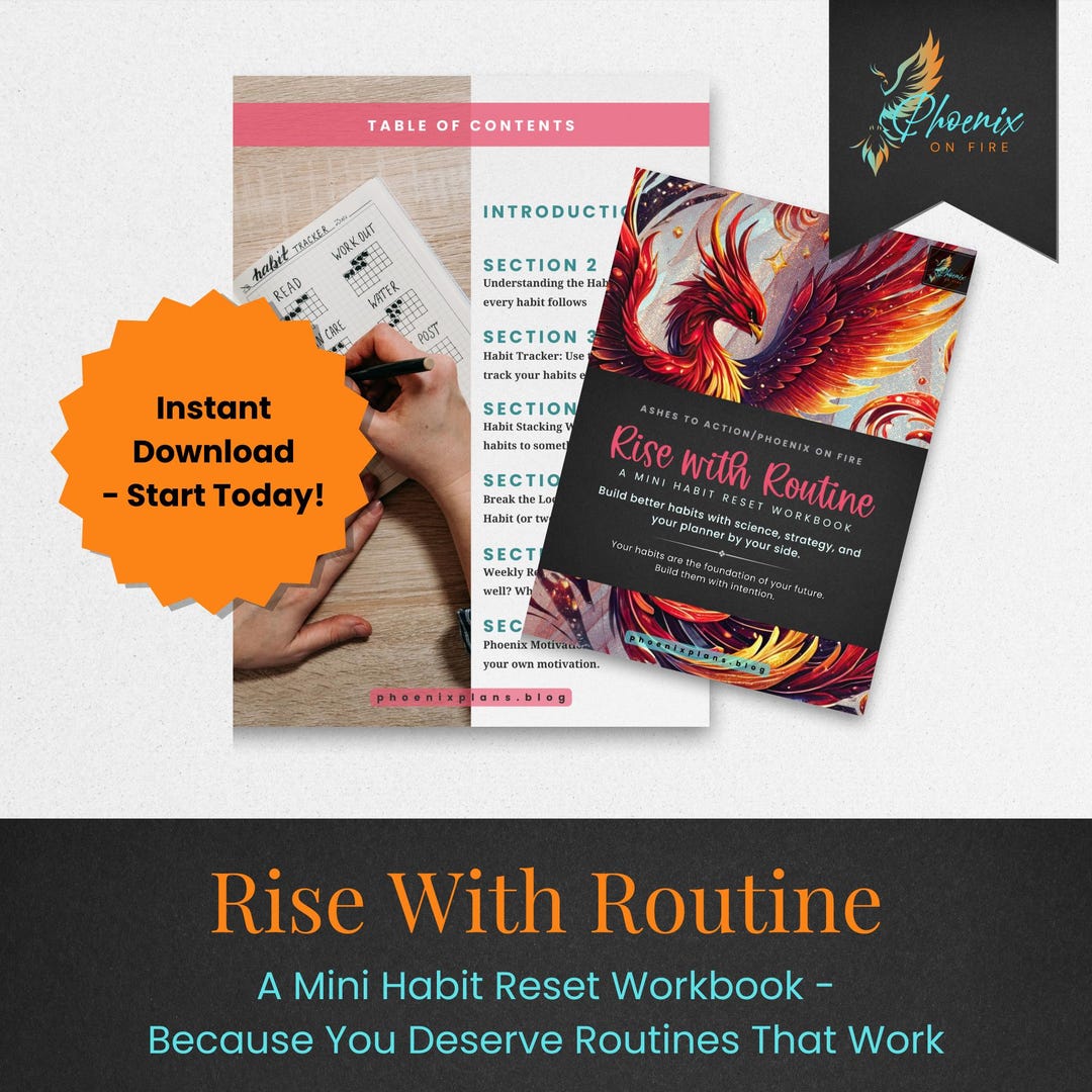 Habit Reset Mini Workbook: Printable Habit Tracker (PDF) - Etsy