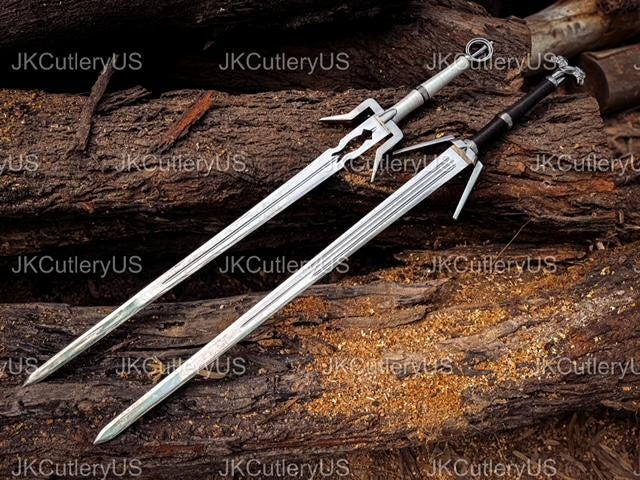 Handmade Witcher Swords Replica Sword of Geralt of Rivia Ciri's Sword ...