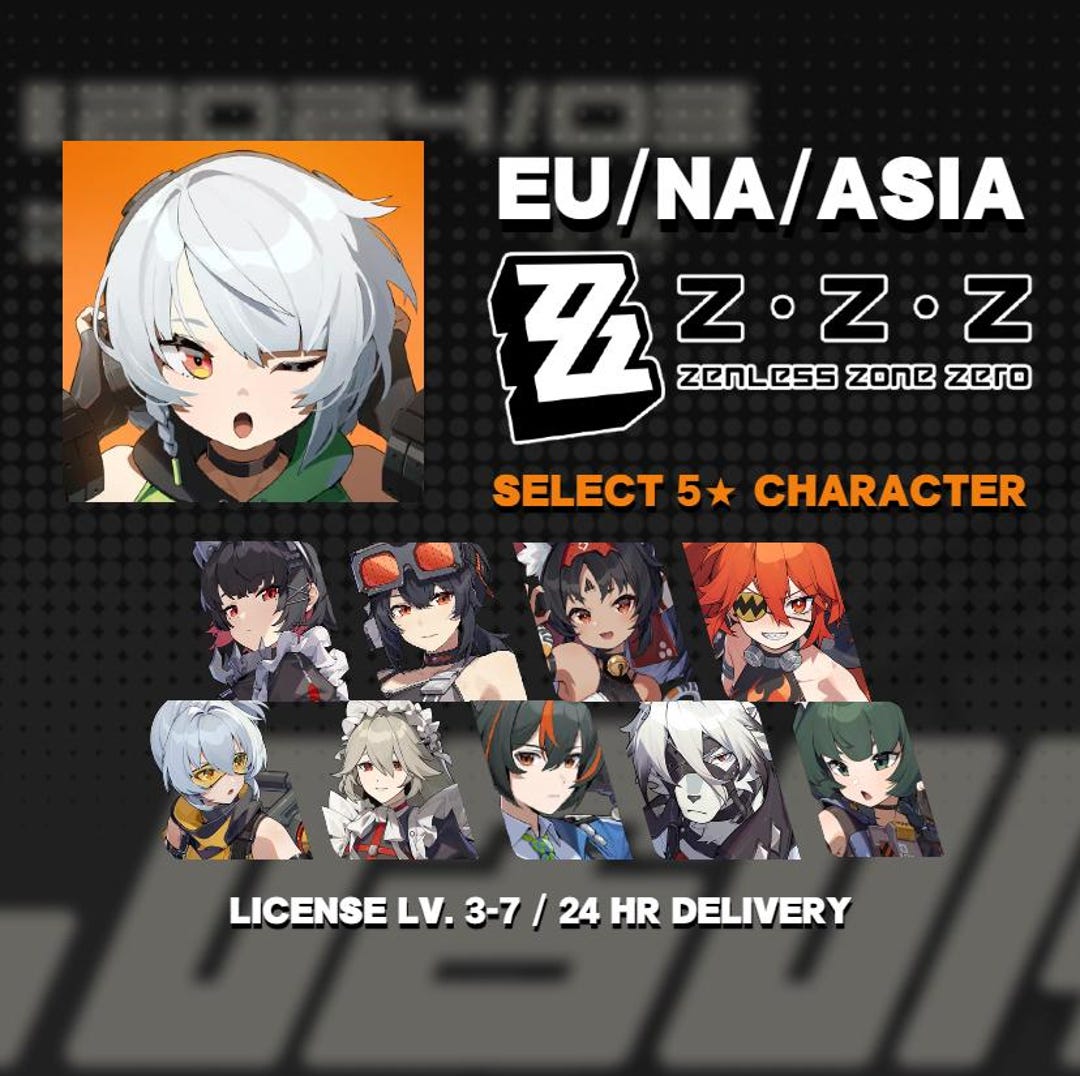 Buy Zenless Zone Zero Zzz EU/NA/AS Starter Reroll Online in India - Etsy
