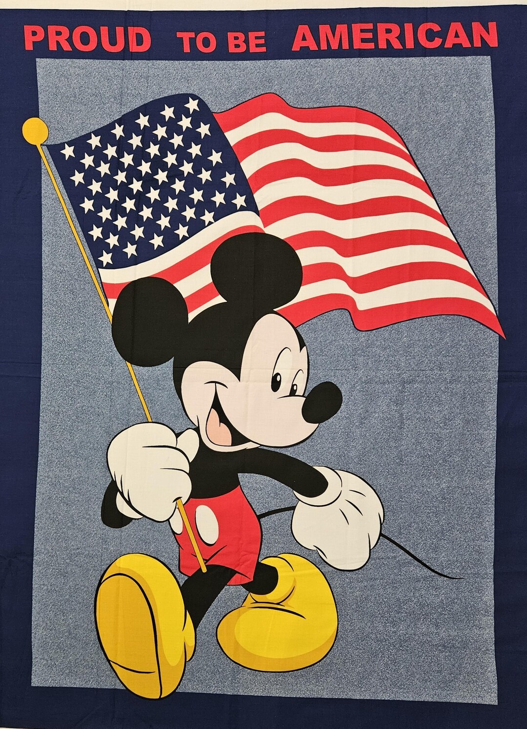 Mickey Mouse Fabric Panel. 35wx44l - Etsy