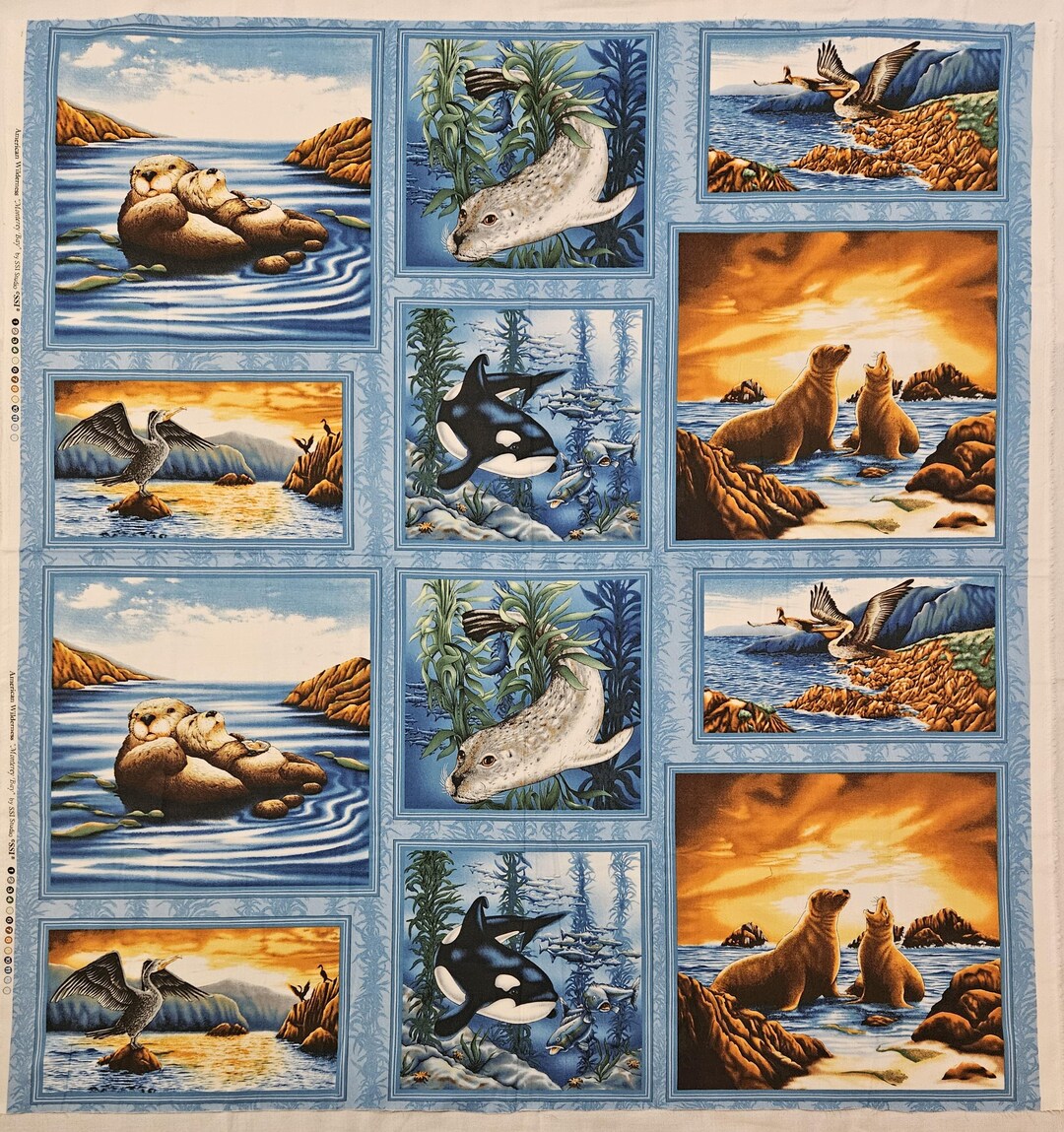 Sea Life Panel, Monterey Bay 45wx46 1/2l - Etsy