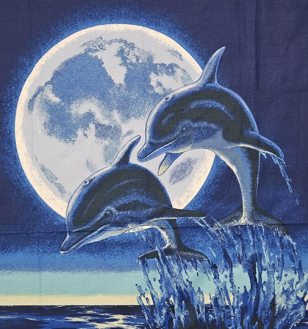 The Dolphin Call, Wall Hanging Panel. 35 1/2"wx45"l - Etsy