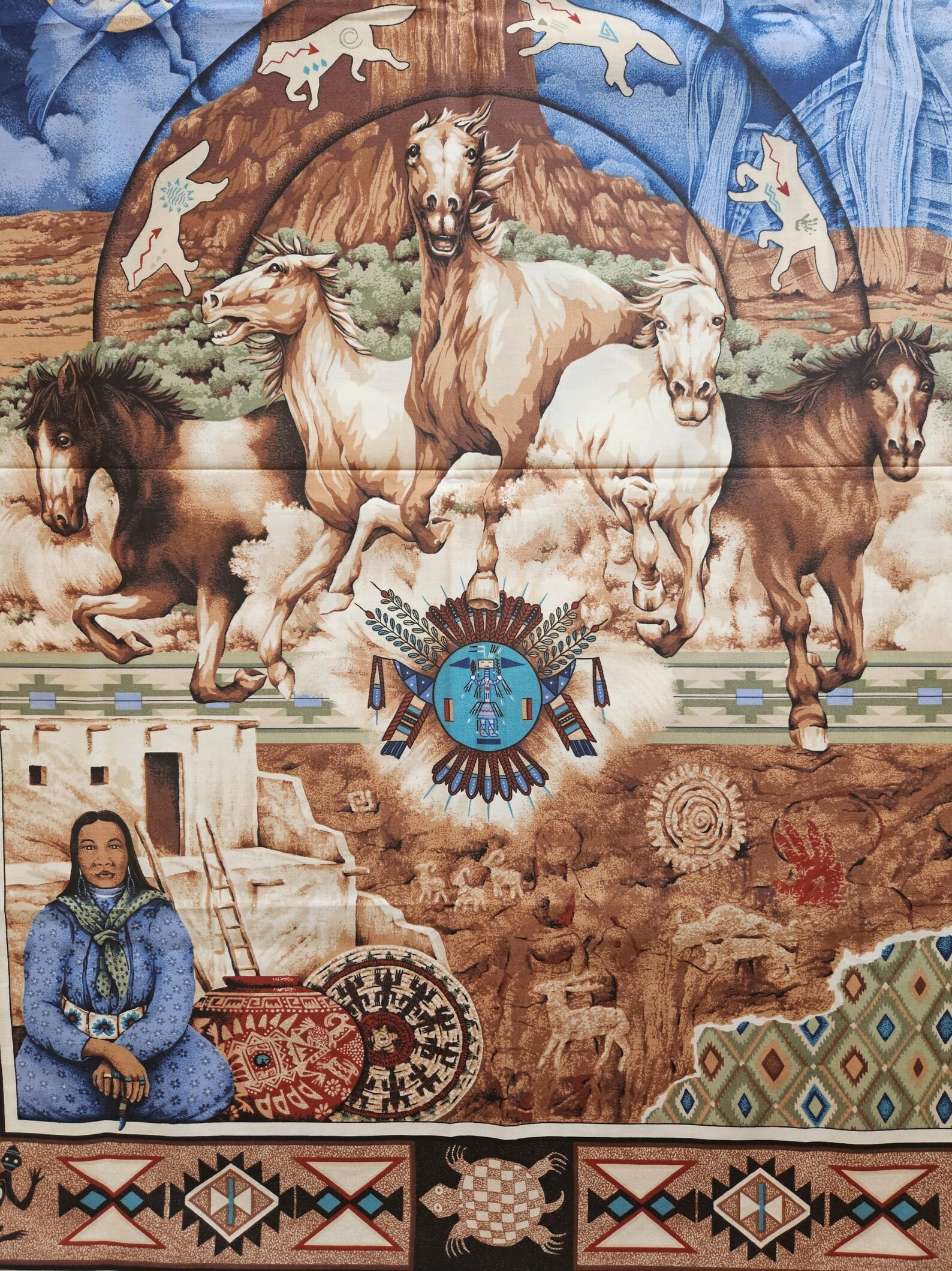 Native American Wall Hanging Titled "native Legacy"#9232 - Etsy