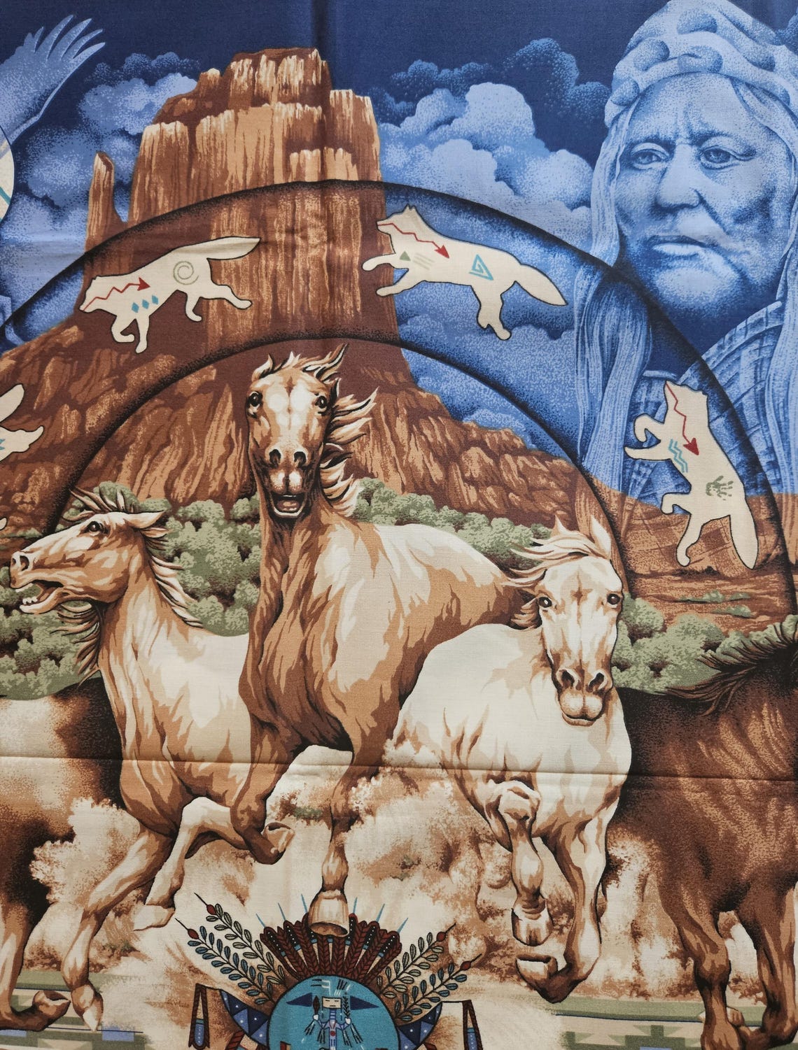 Native American Wall Hanging Titled "native Legacy"#9232 - Etsy