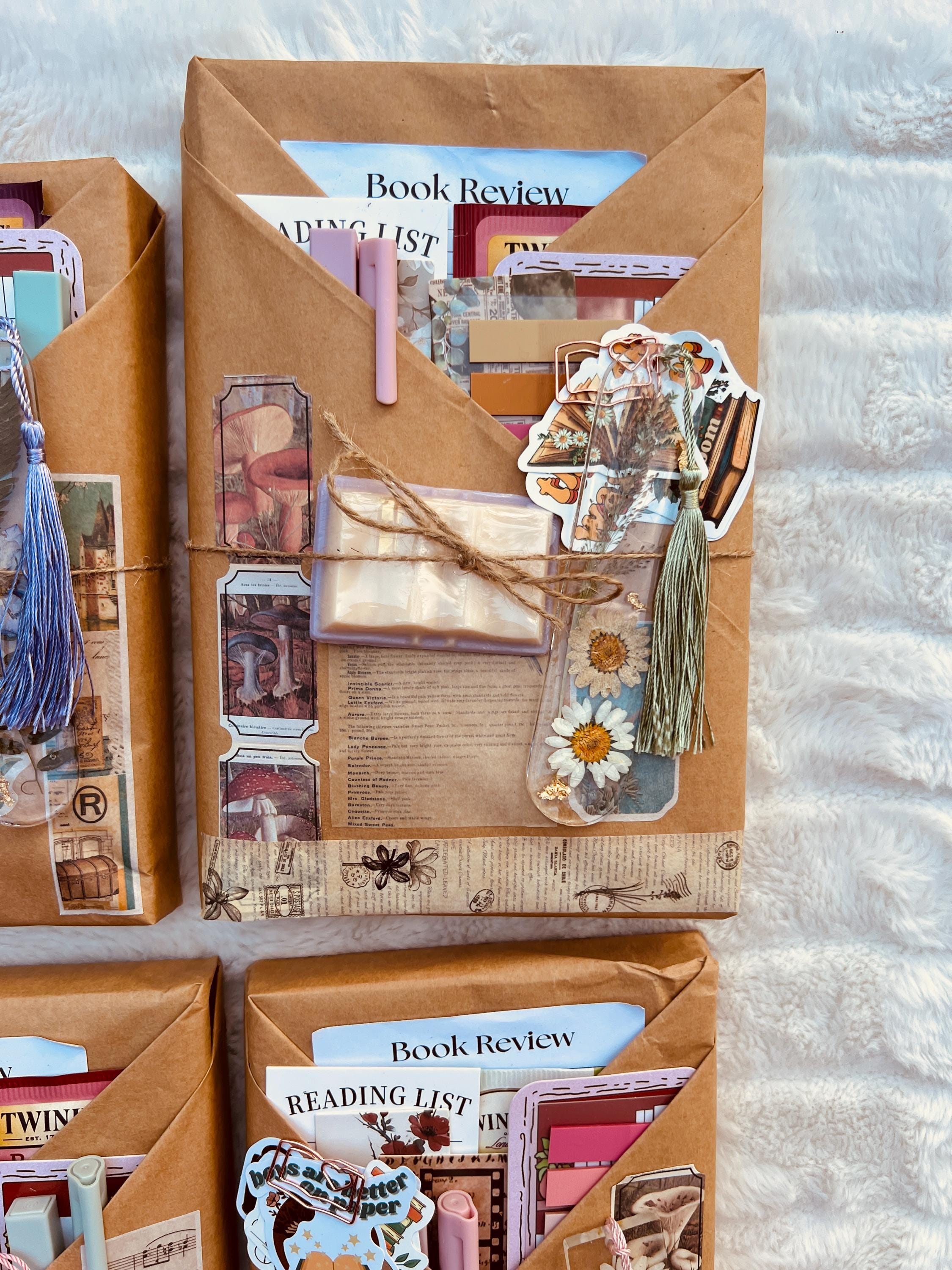 Blind Date With A Book Gift Set: Resin Bookmark & Bookish Stickers - Etsy