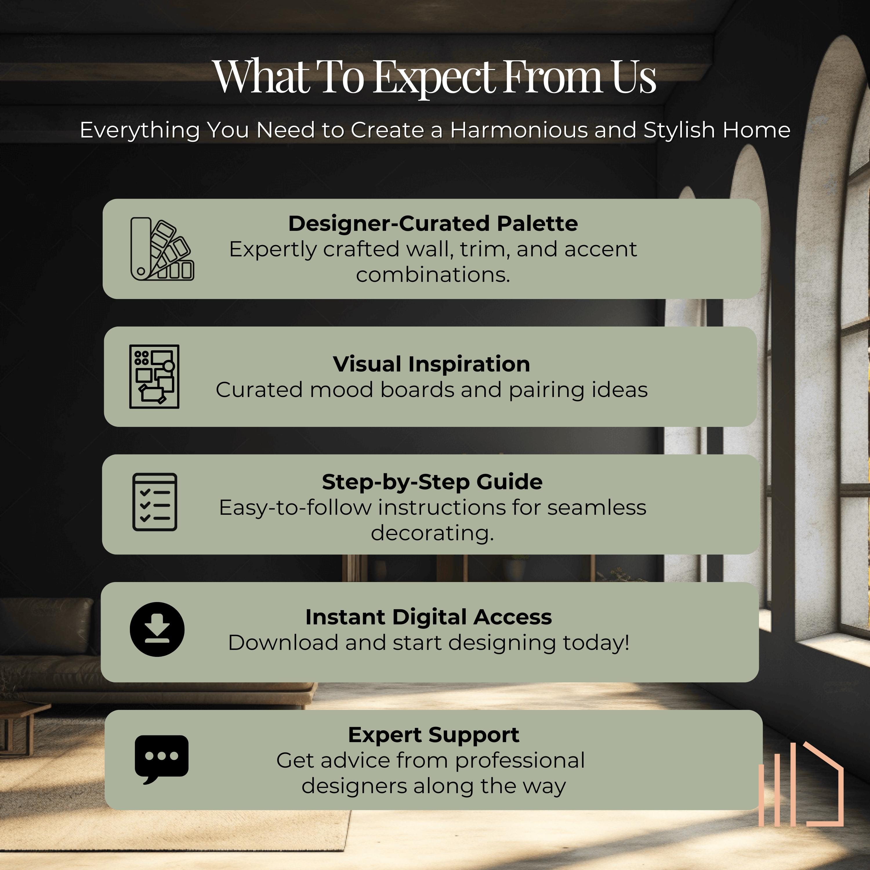 Modern Oasis Home Paint Palette Guide: Sherwin Williams Colors (digital ...