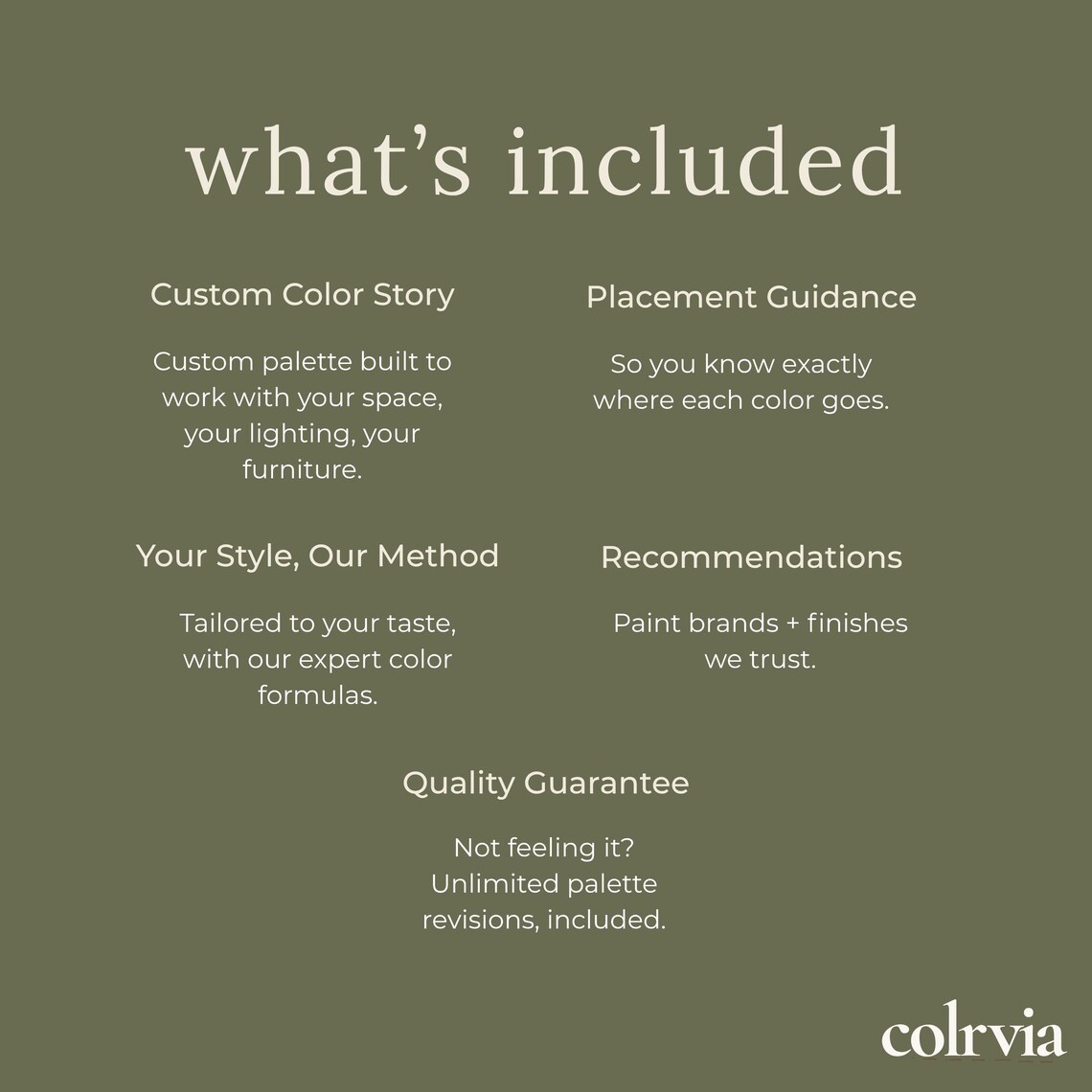 Whole Home Custom Paint Color Palette – Complete House Color Story Kit ...
