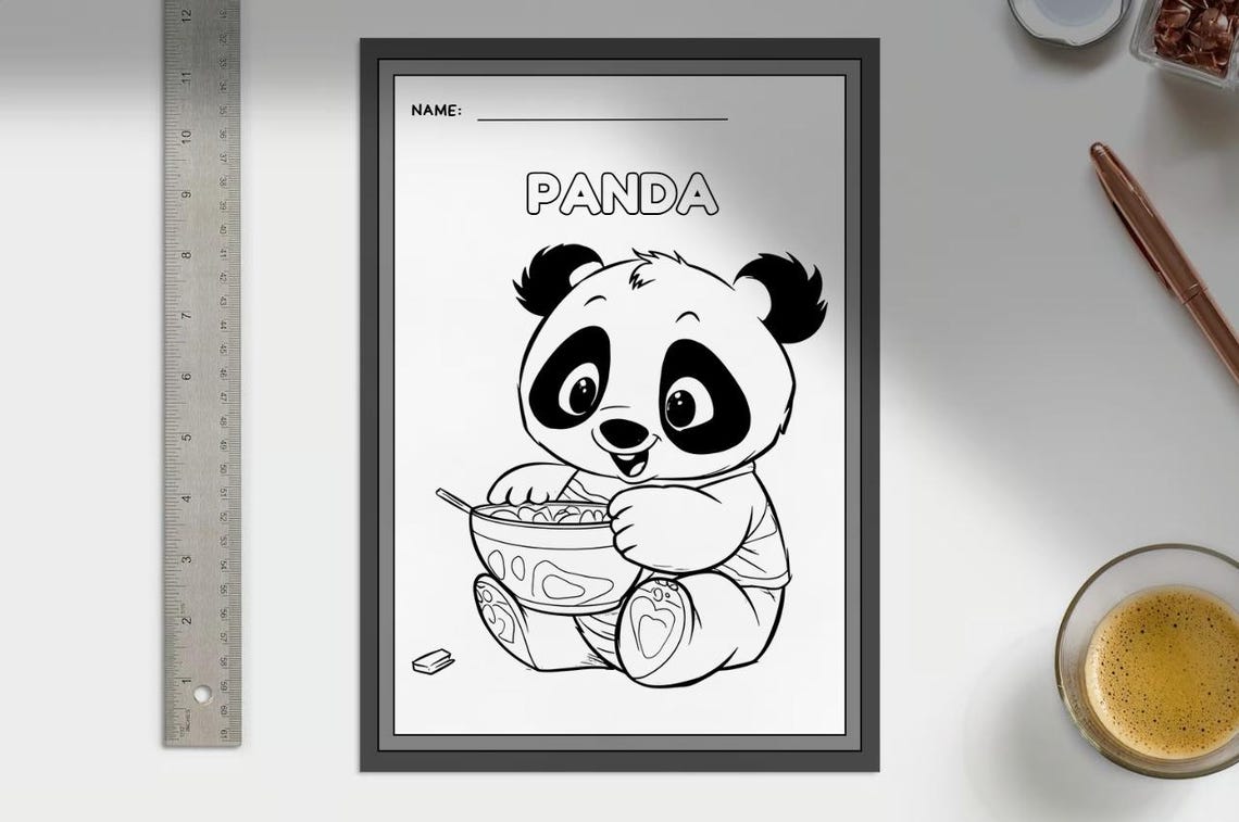 Land Animals Coloring Pages Activity Worksheet in Black and White ...