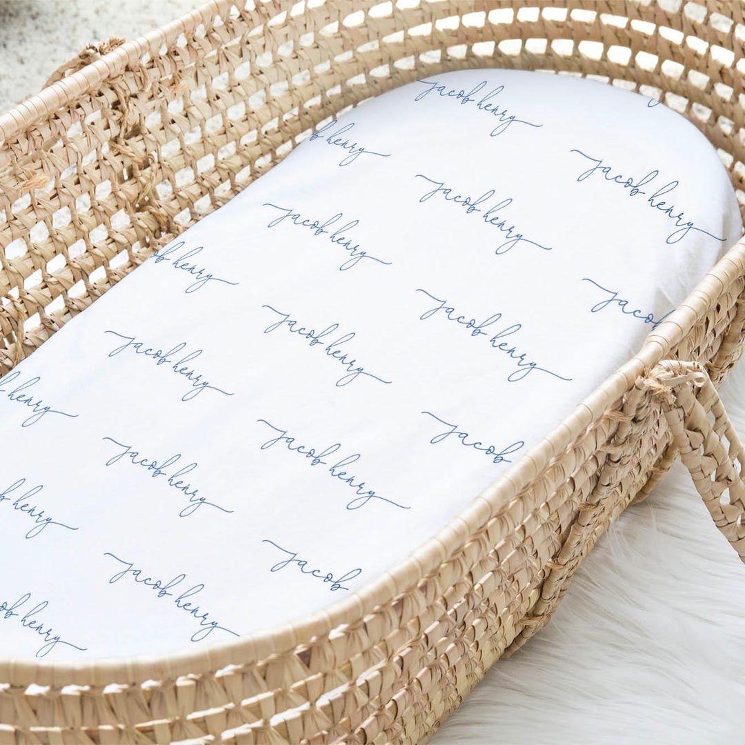 Custom Newborn Swaddle | Personalized Bassinet & Crib Sheet | Baby Gift ...