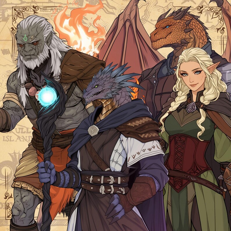 DND, Custom DND Character, Dnd Character, RPG, Dungeon and Dragons, Dnd ...