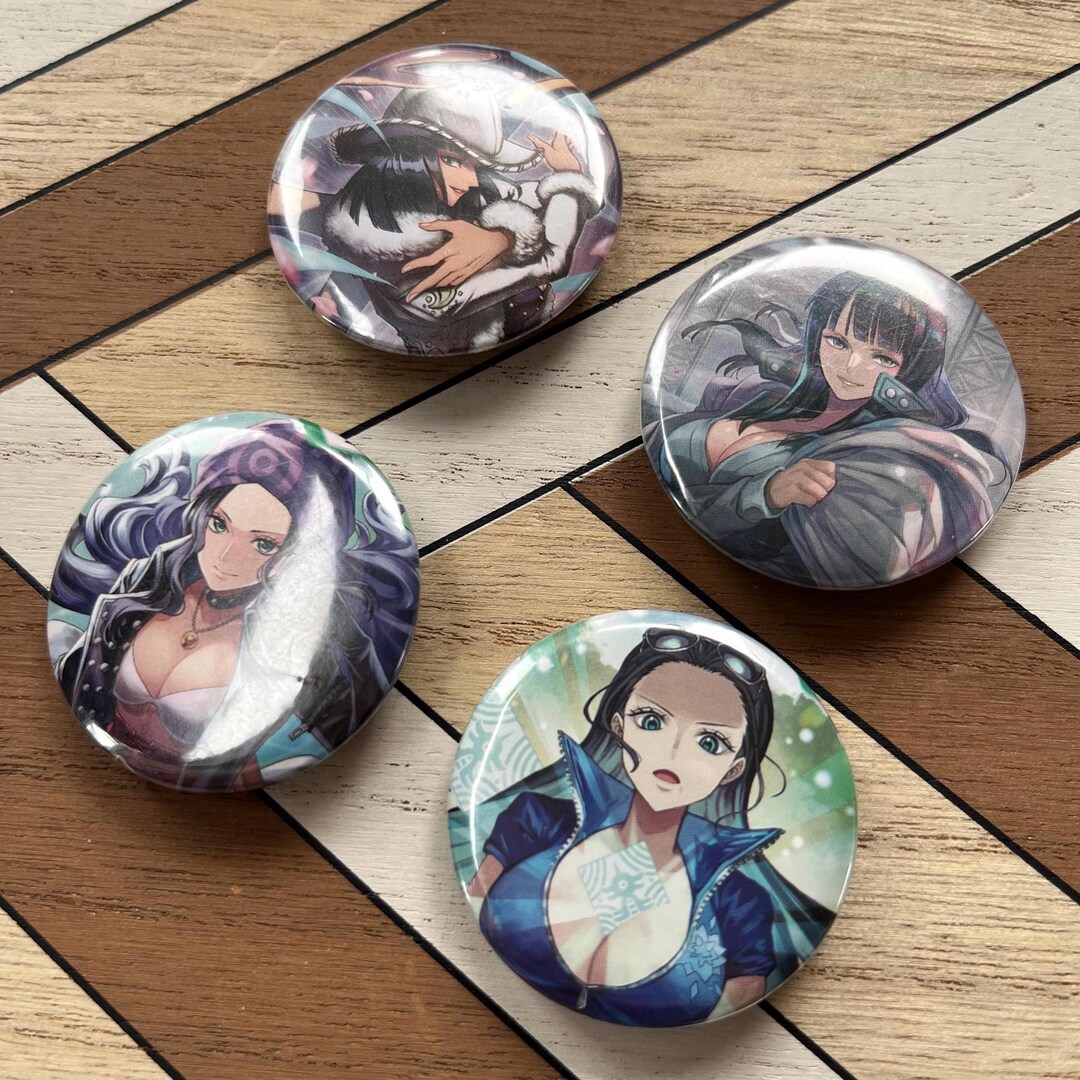 Robin One Piece Anime Button Pins, Pinback Buttons, Anime Badge Medium ...