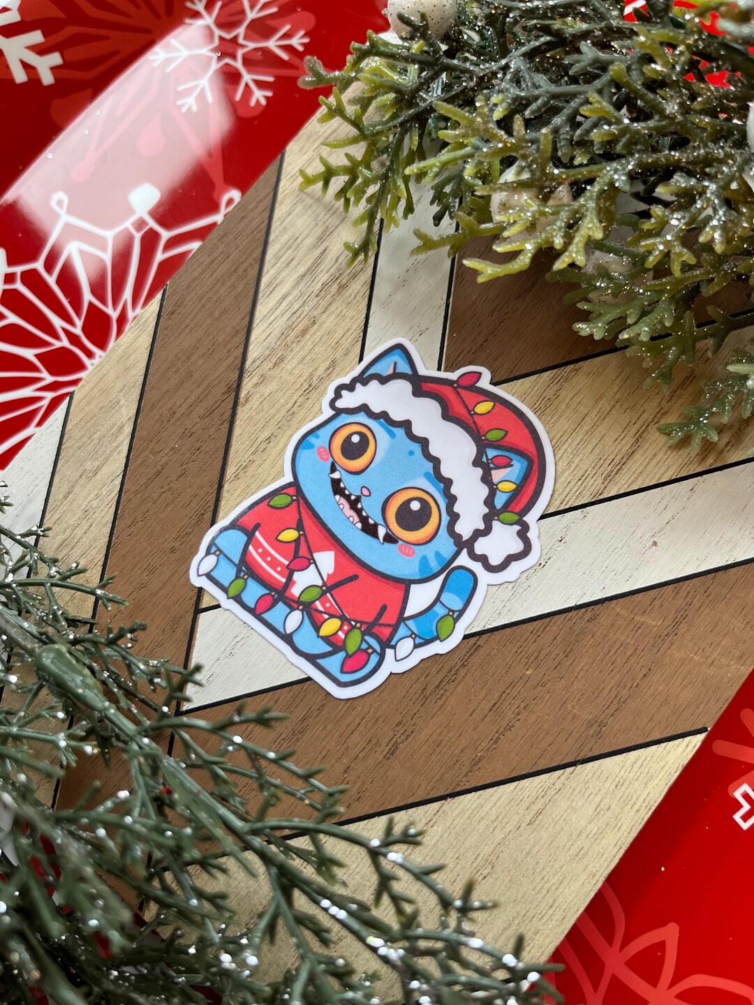 Derpy Christmas Sweater Sticker, Chibi Kawaii Anime Holiday, Tangled ...