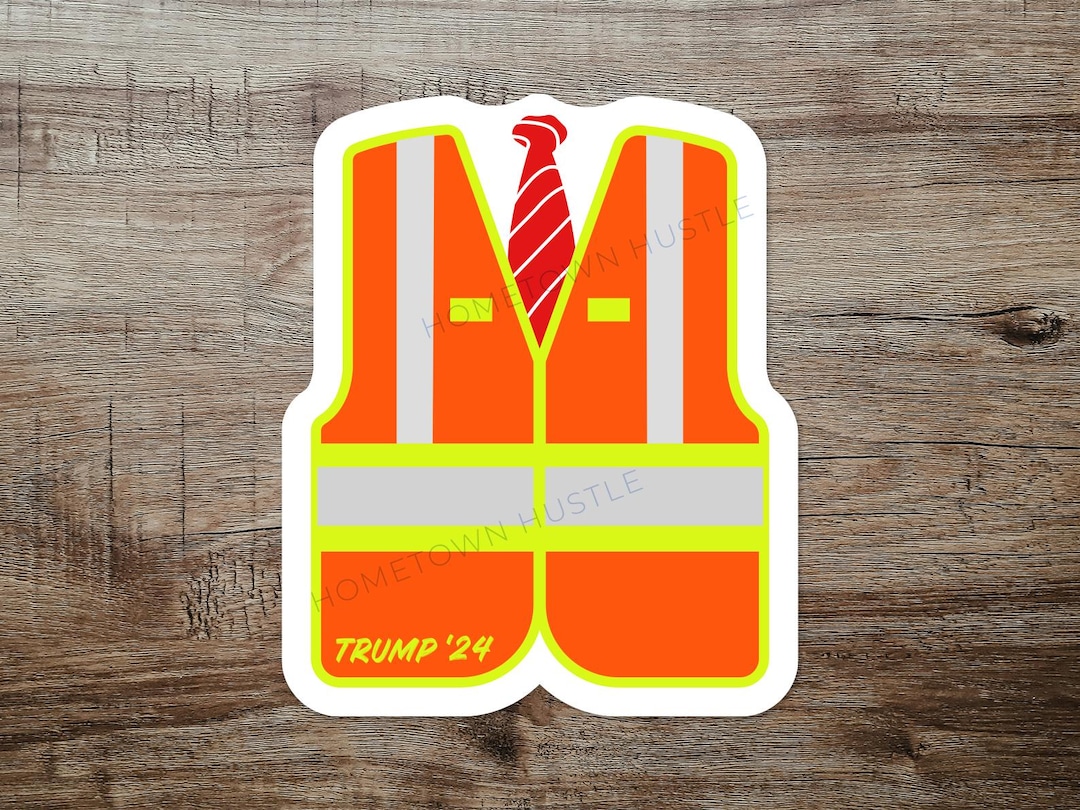 Garbage Vest Donald Trump Sticker | President Trump Bumper Sticker ...
