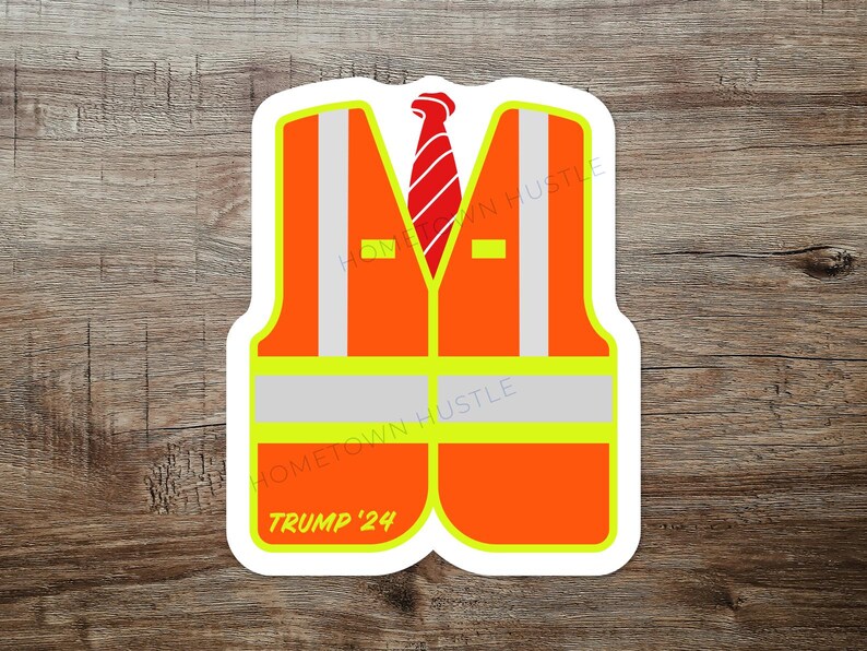 Garbage Vest Donald Trump Sticker | President Trump Bumper Sticker ...