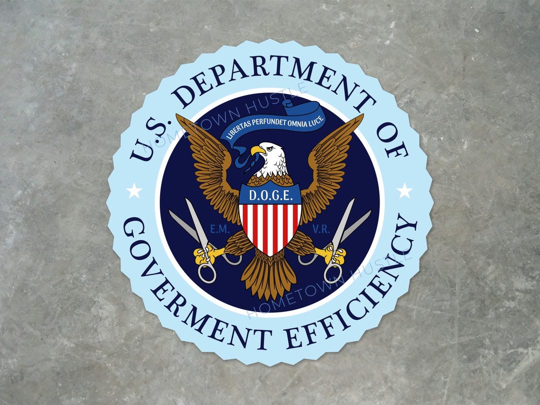 Dept. of Government Efficiency Sticker | Donald Trump Bumper Sticker ...