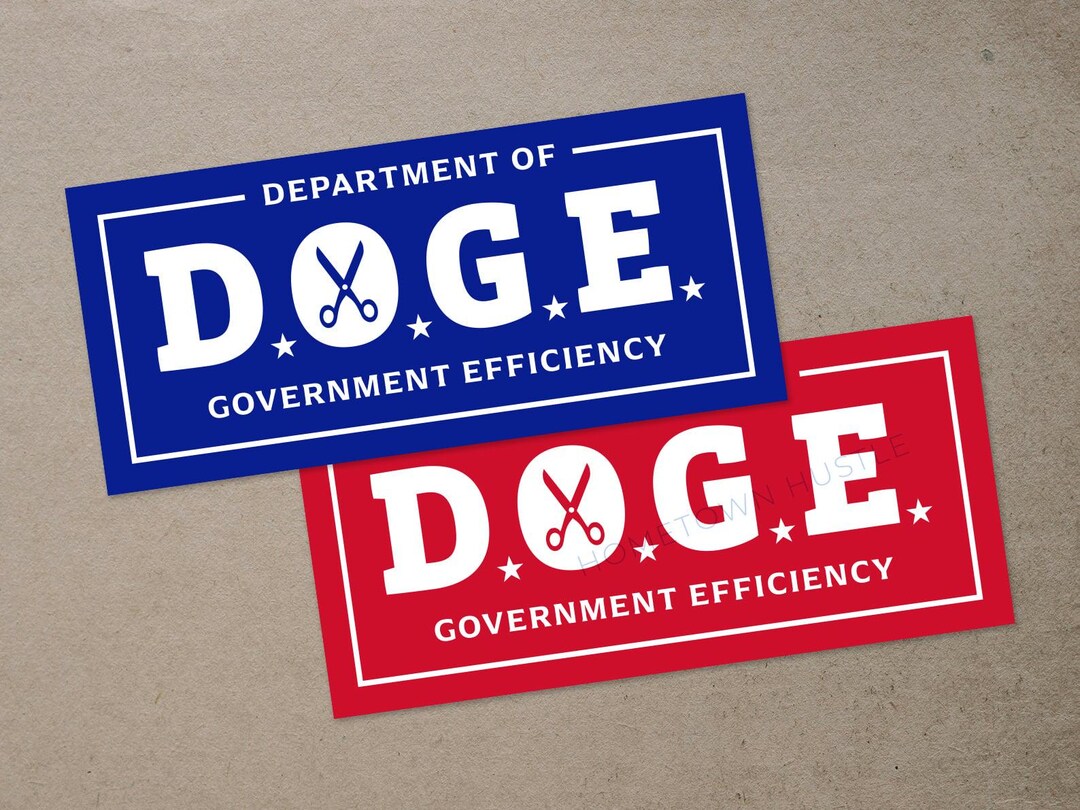 Dept. of Government Efficiency Sticker | Donald Trump Bumper Sticker ...