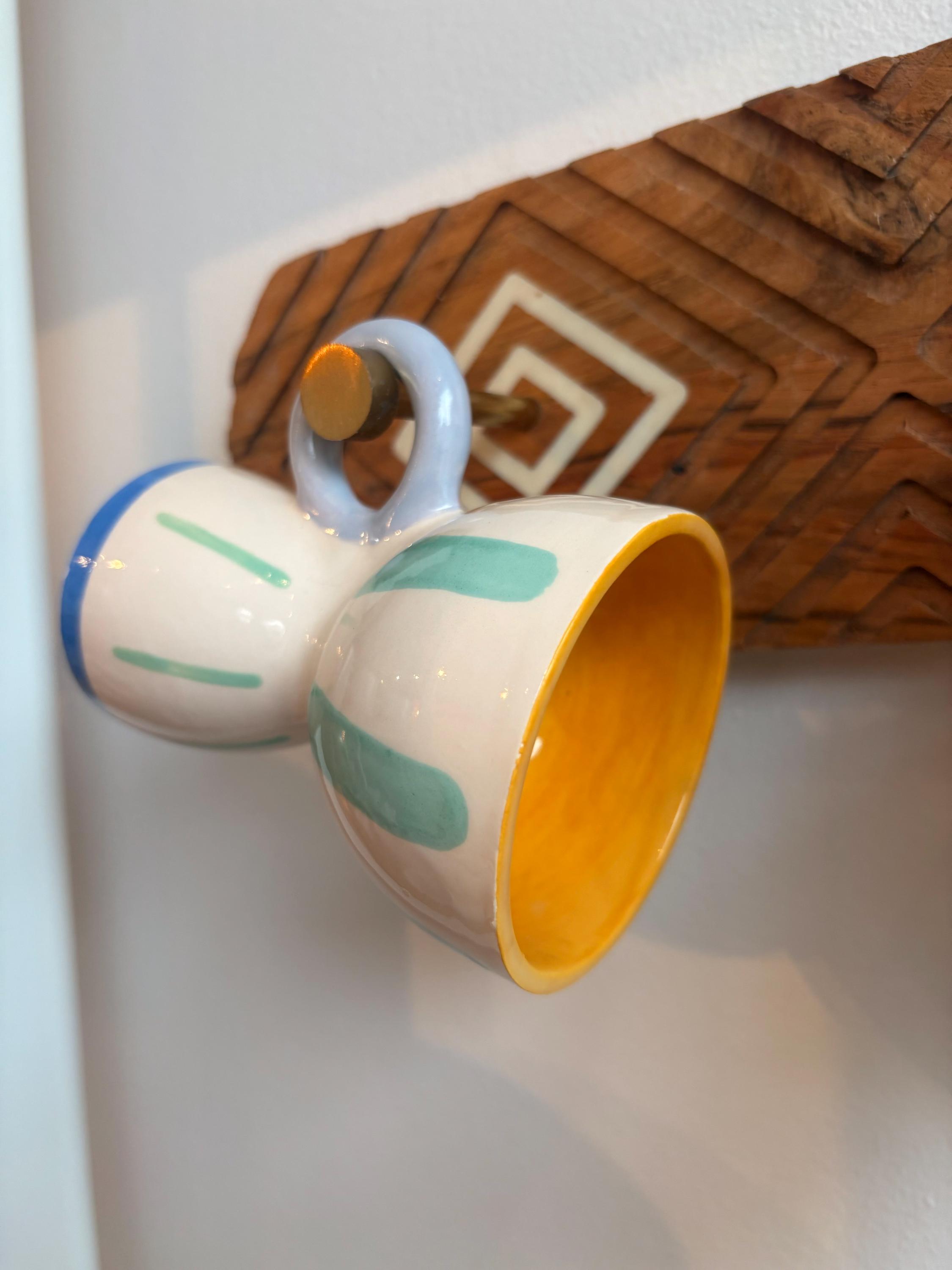 Handcrafted Colorful Mug Handmade Ceramic Mug Handcraft Mug for 3D ...
