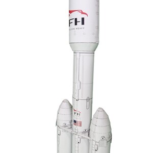 Surf Duke’s Spacex Falcon Heavy 3d Paper Model Crafting Kit, PDF, Plans ...