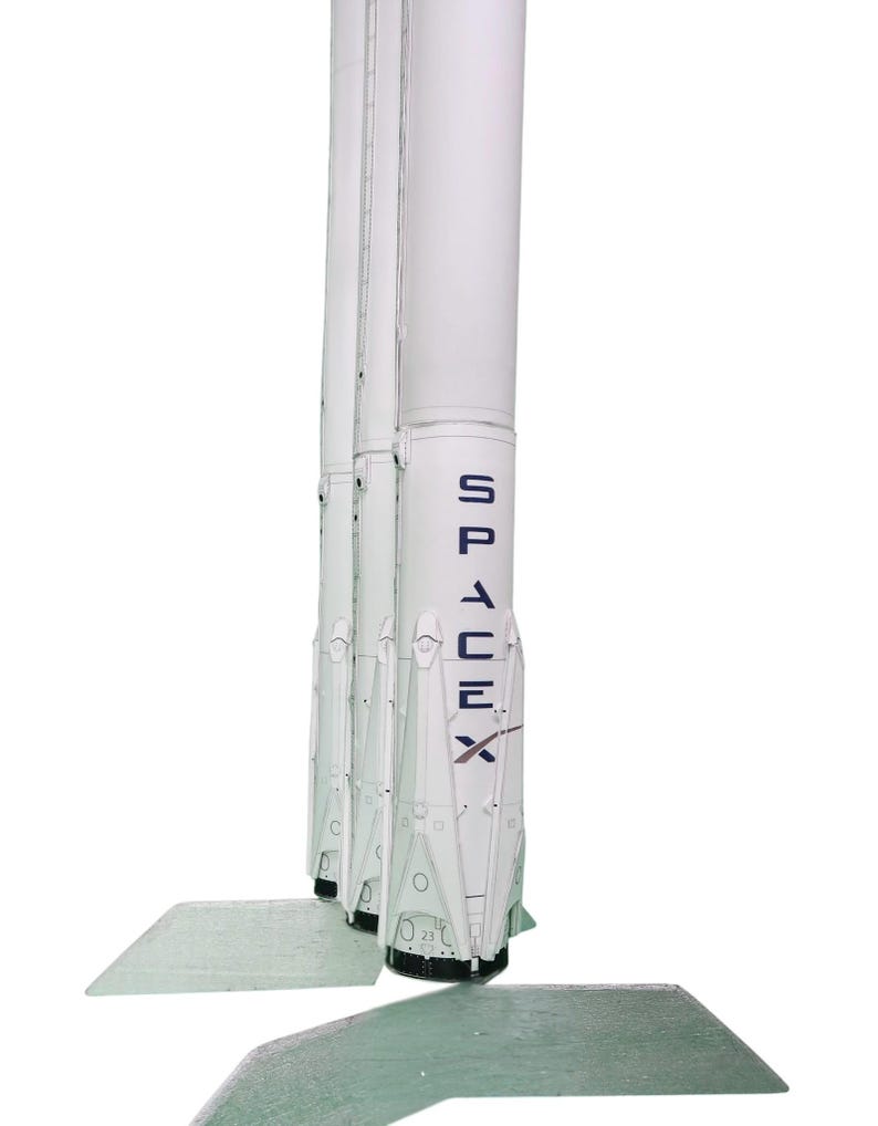 Surf Duke’s Spacex Falcon Heavy 3d Paper Model Crafting Kit, PDF, Plans ...
