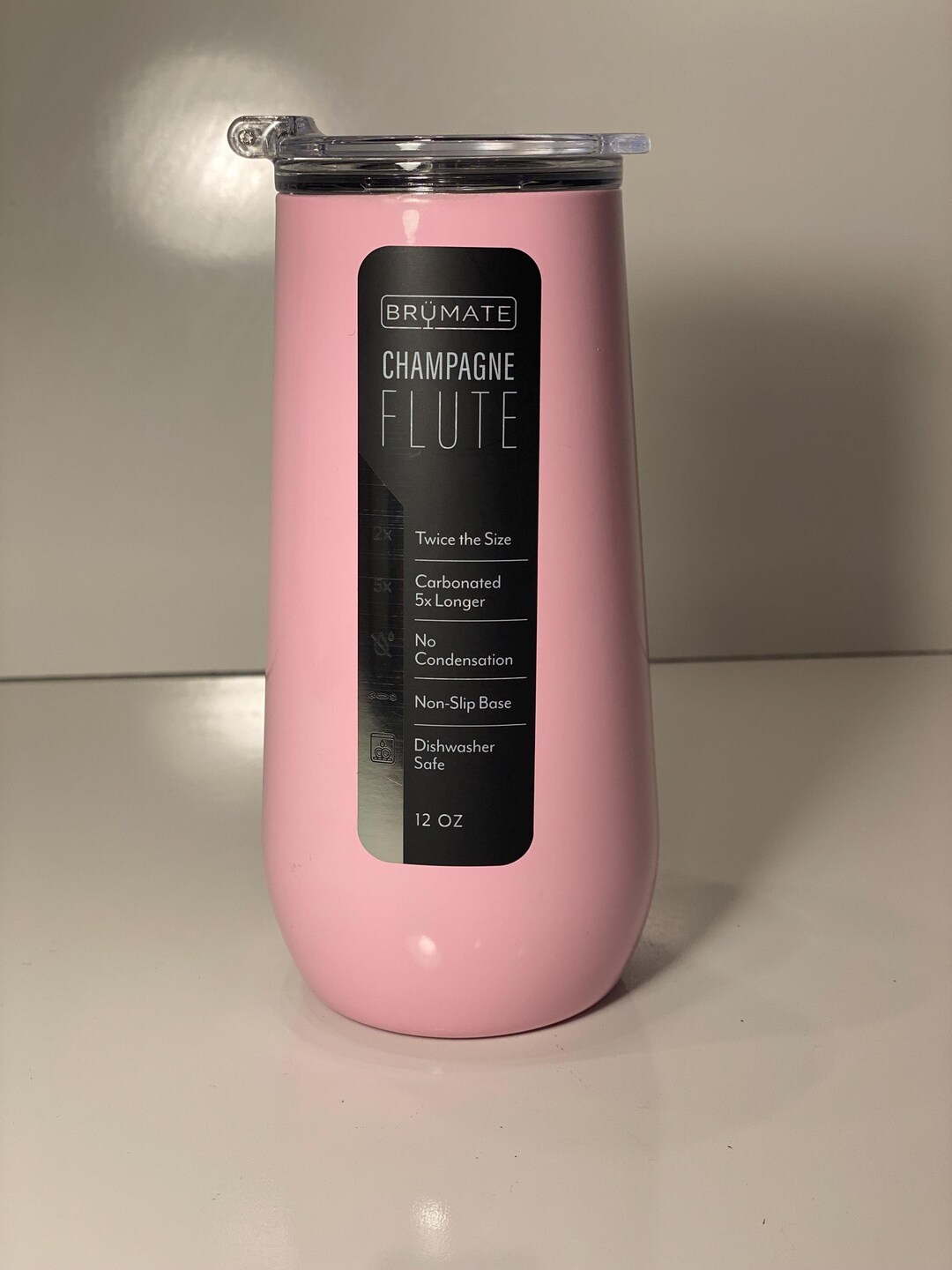 New Brumate Insulated Champagne Flute & Wine Glass, Blush Pink, 12oz - Etsy