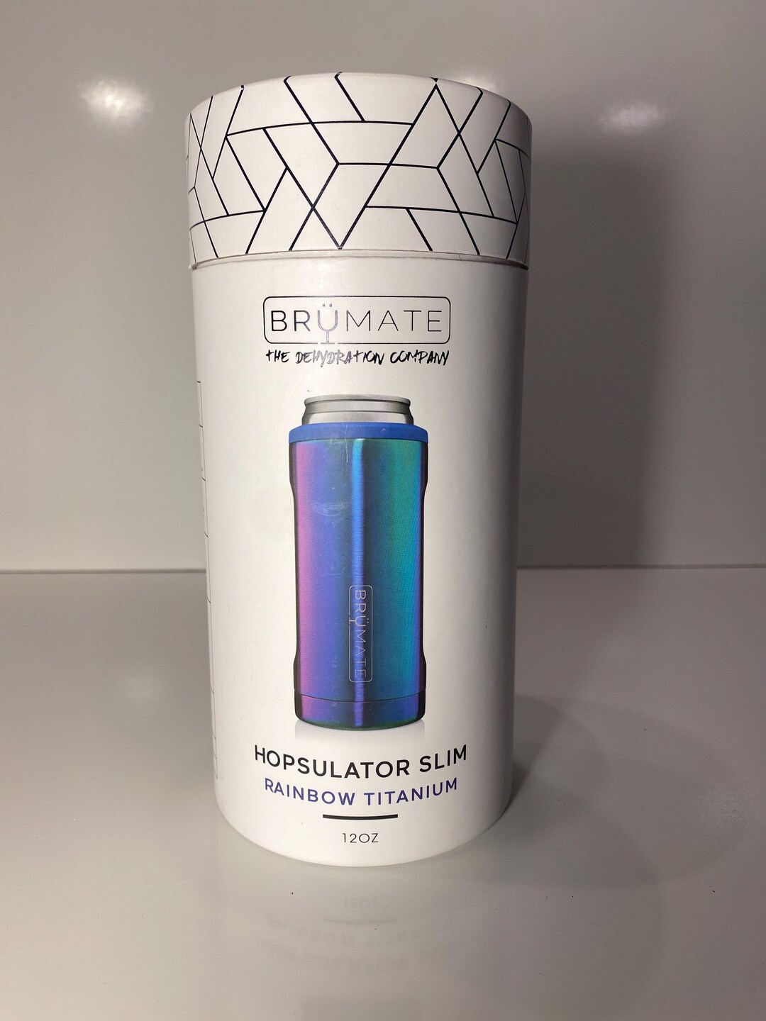 NEW Brumate Hopsulator Slim Can Cooler 12 Oz | Rainbow Titanium or ...