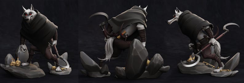 Death 3D Printed Anthro Figure - Etsy