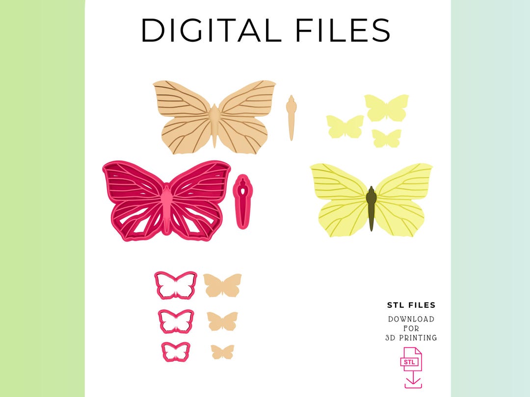 Brimstone Butterfly | Cutter File | Digital STL File | Cutters With ...