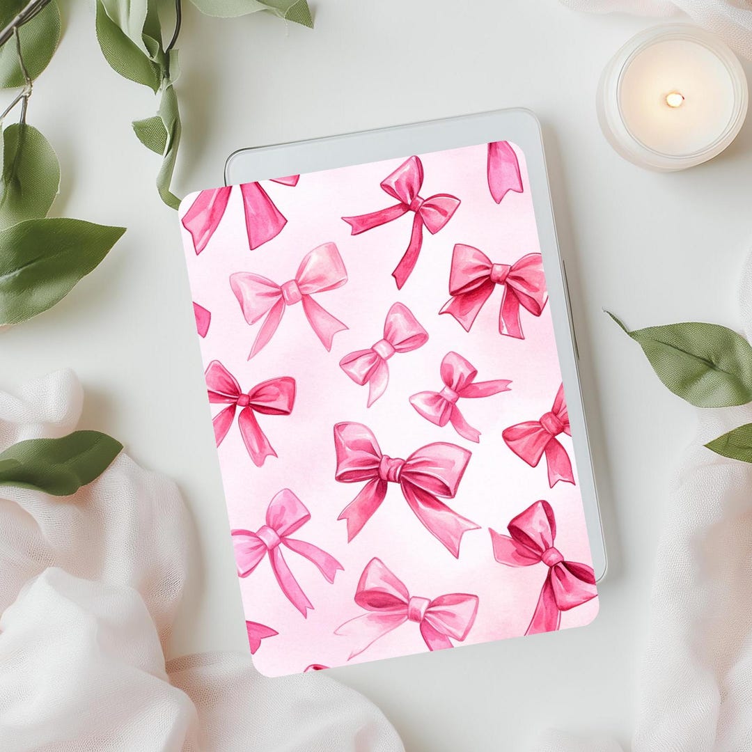 Preppy Pink Bows No.2 Kindle Insert - Etsy
