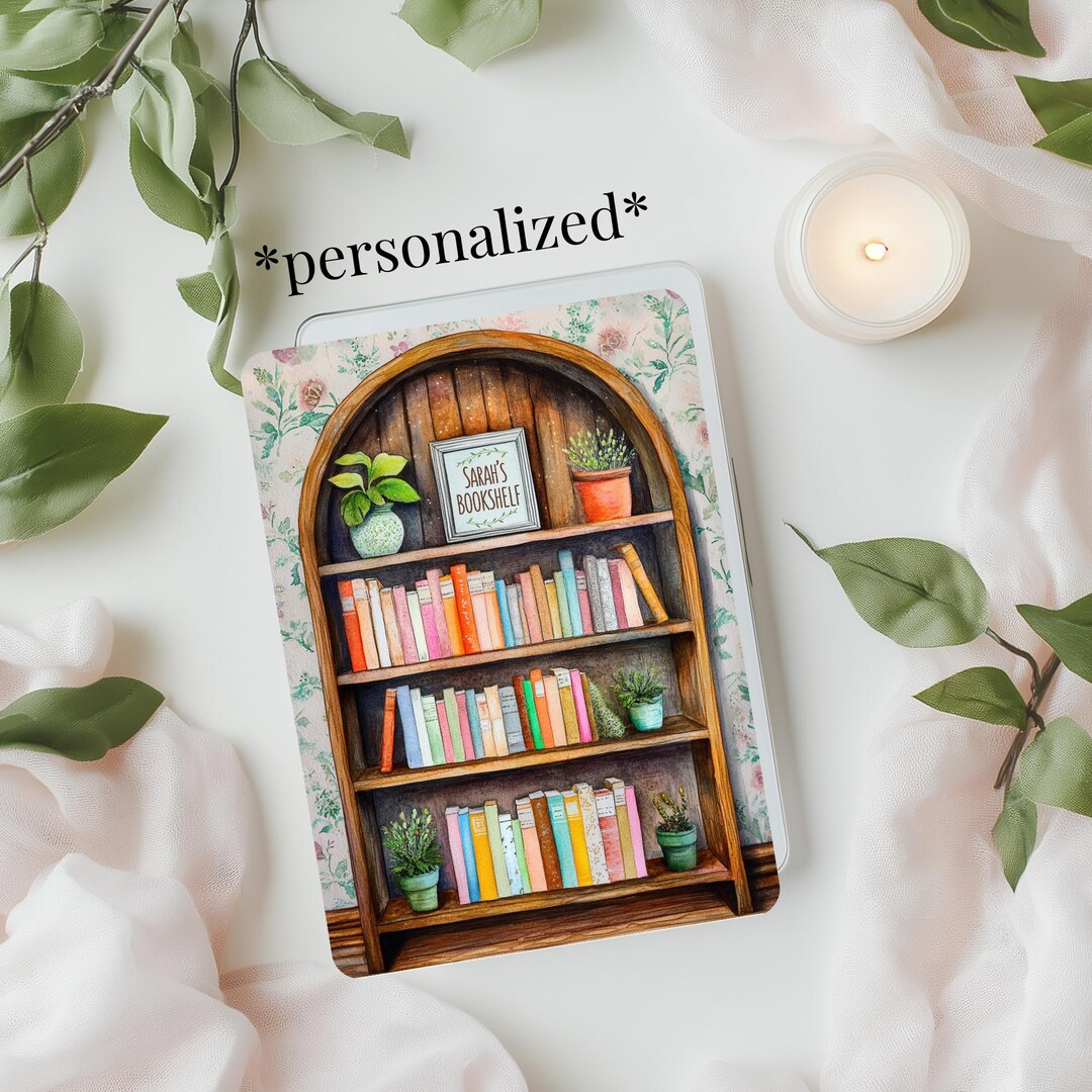 Personalized With Name Arched Bookshelf No.1 Kindle Insert - Etsy