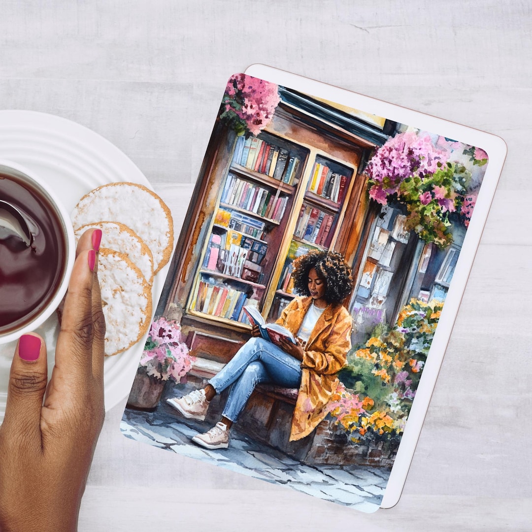 Reading African American Woman No.1 Digital Kindle Inserts PDF - Etsy