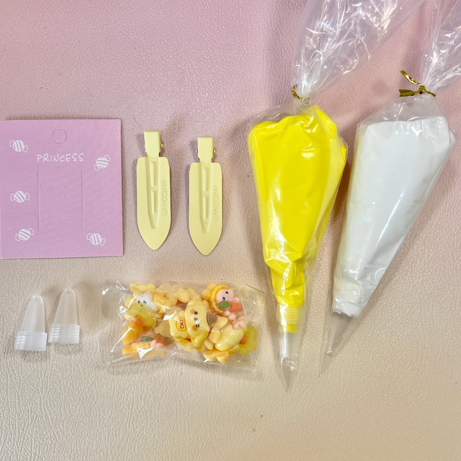 Decoden Cream Kit, Whipped Cream Glue Kit for Hairclips, Decoden Glue ...