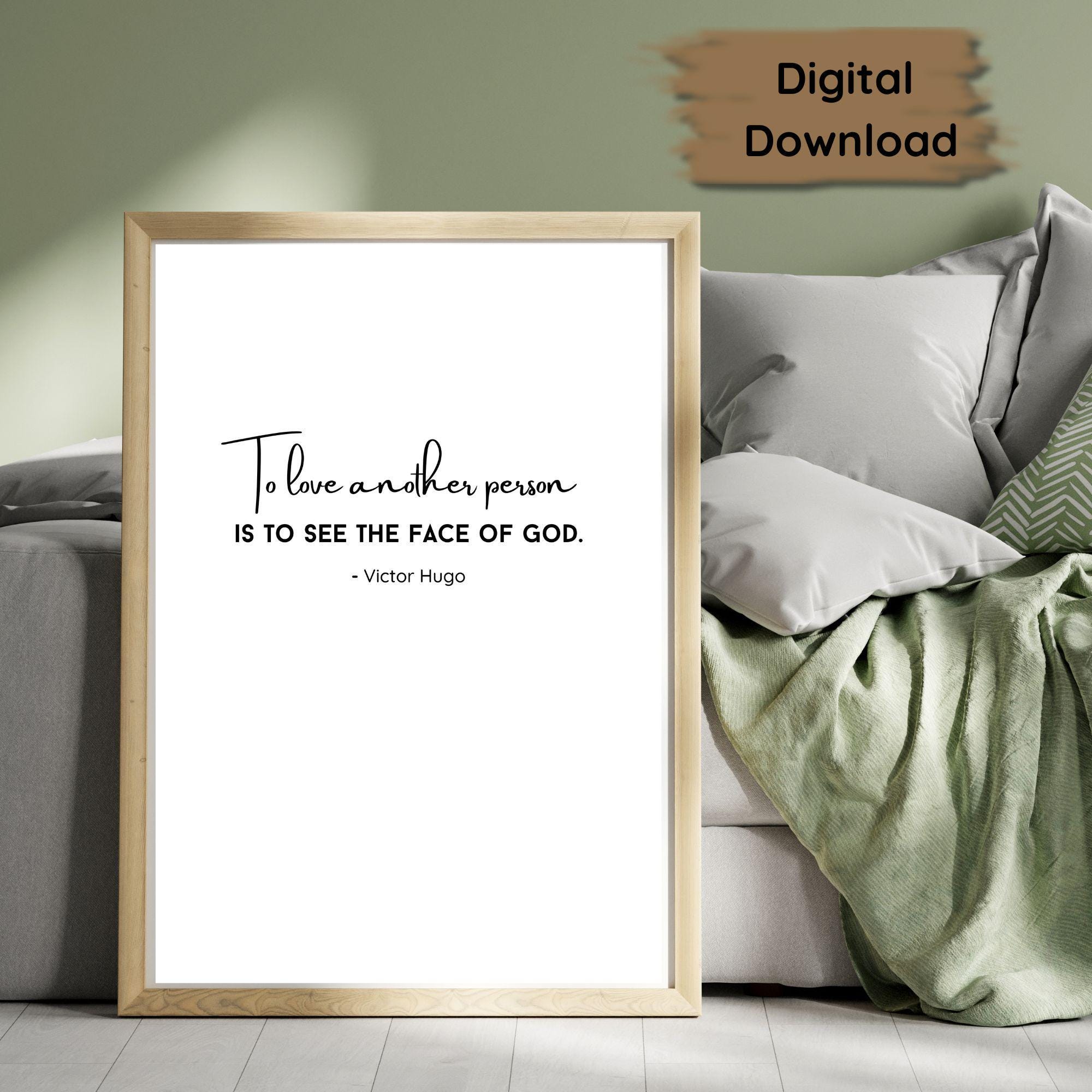 Les Misérables, Digital Printable Wall Art Quote, Frameable - Etsy