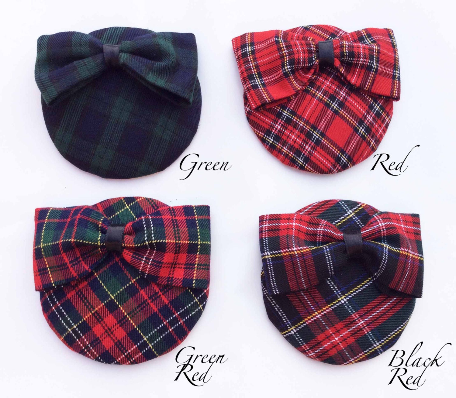 Vintage Style 50's Plaid Tartan Fascinator With Bow Detail - Etsy UK