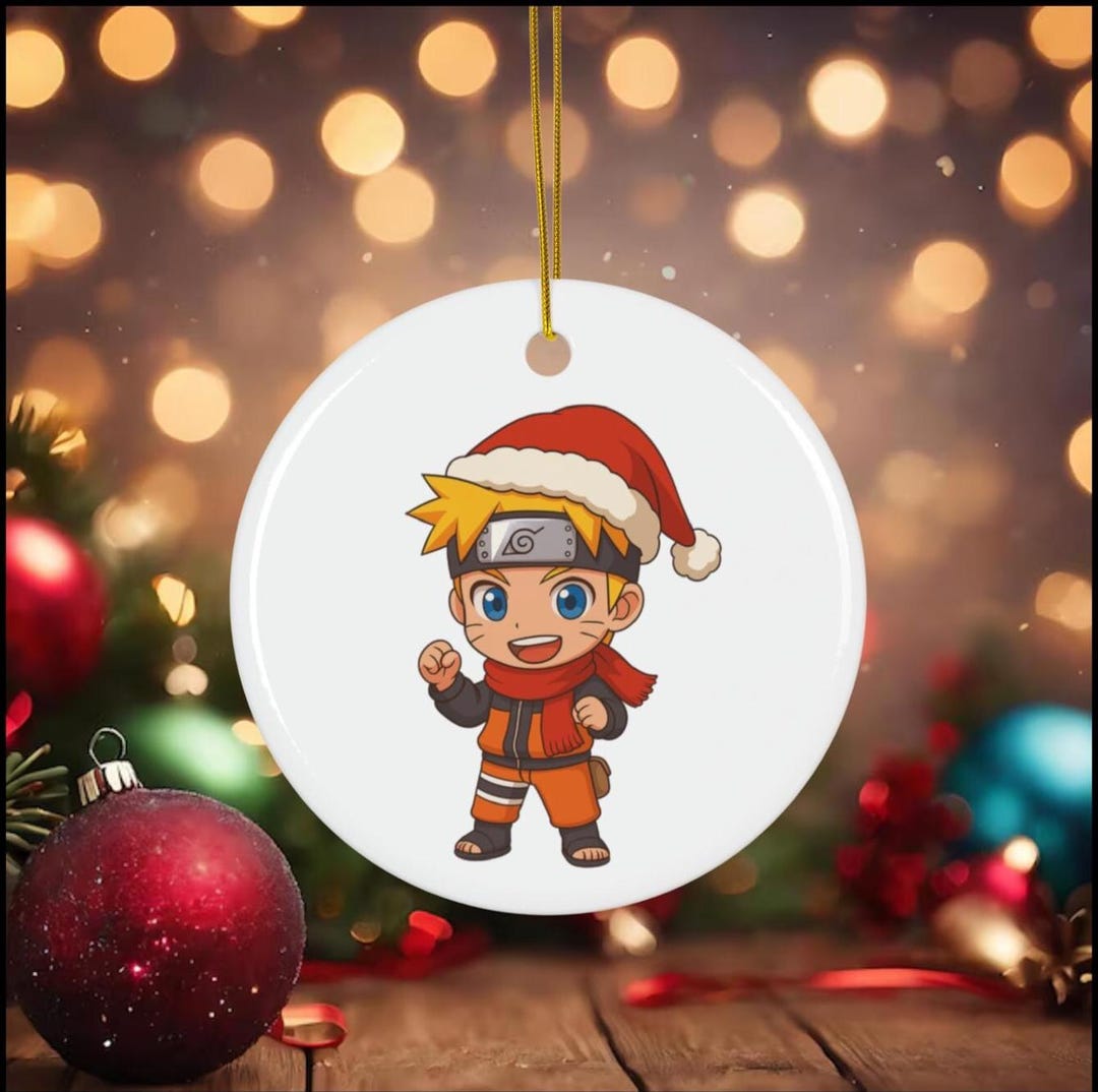 Chibi Naruto Christmas Ornament | Anime Holiday Tree Decor | Cute Anime ...