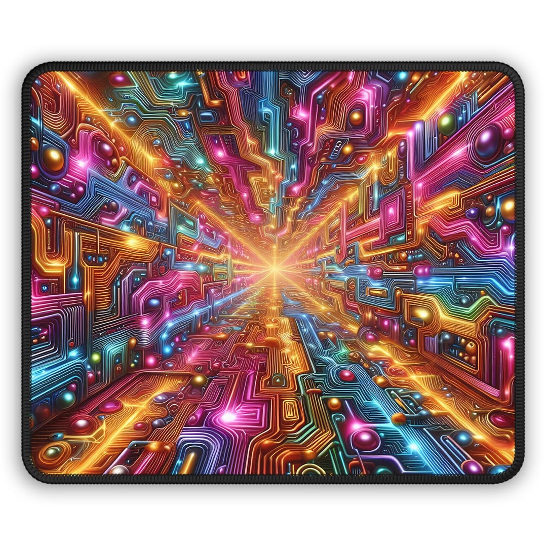 Futuristic Gaming Mouse Pad Circuit Dreams Collection Pixelnomad - Etsy