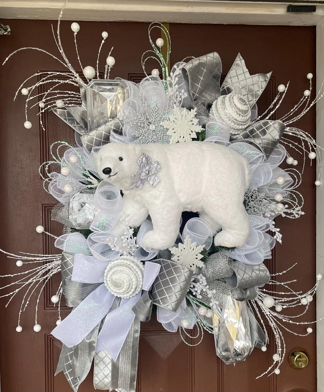 Polar Bear Wreath - Etsy