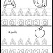 Printable Alphabet 26 ABC Phonics Tracing Cards. Preschool- Handwriting ...