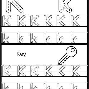 Printable Alphabet 26 ABC Phonics Tracing Cards. Preschool- Handwriting ...